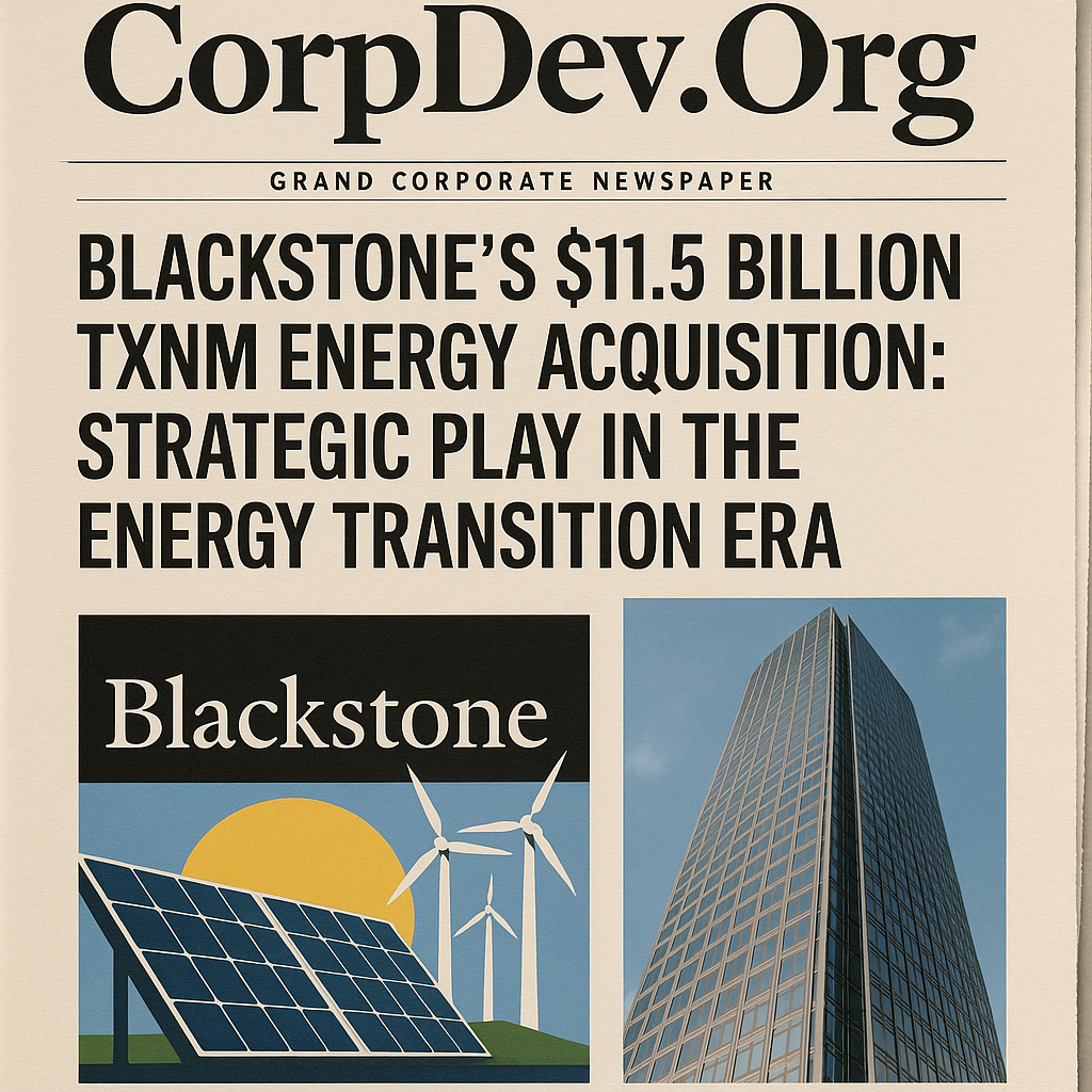 Blackstone's $11.5 Billion TXNM Energy Acquisition: Strategic Play in ...