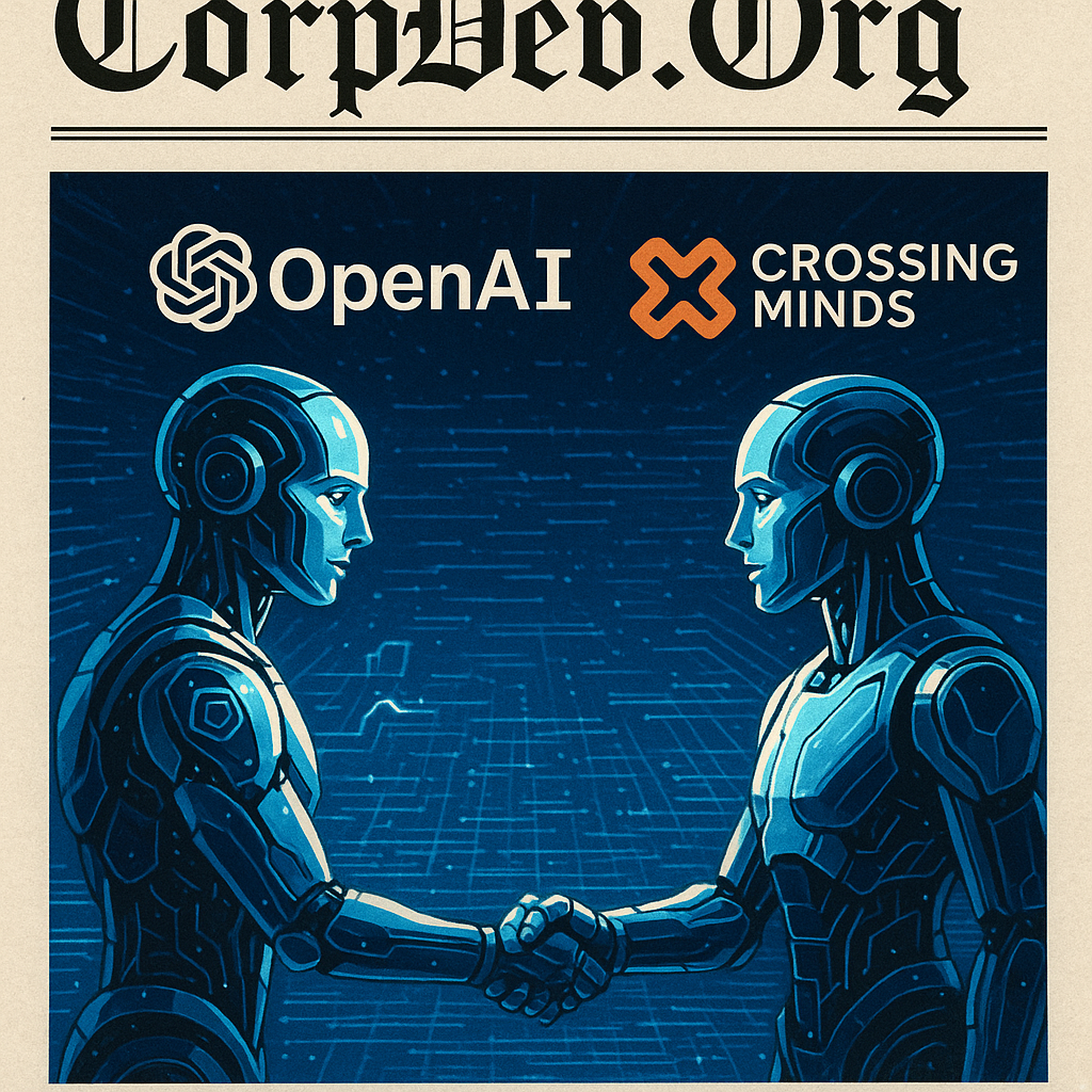 M&A News: OpenAI Acqui-Hires Crossing Minds amid Meta Poaching Spree - CorpDev.Org