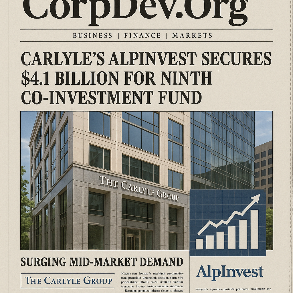 Carlyle's AlpInvest Secures $4.1 Billion for Ninth Co-Investment Fund Amid Surging Mid-Market ...