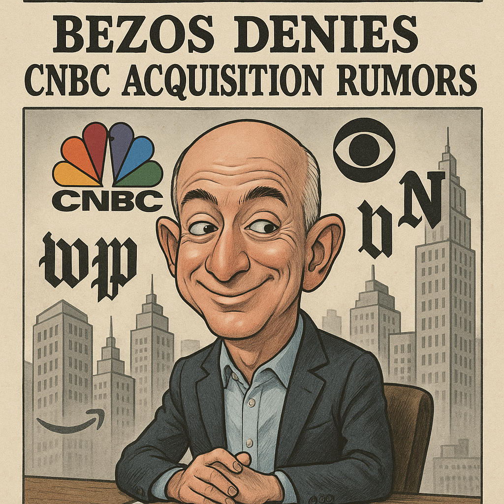 Bezos Denies CNBC Acquisition Rumors Amid Media Empire Speculation ...
