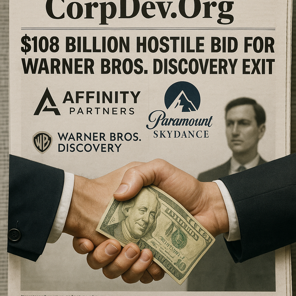 Jared Kushner’s Affinity Partners Exits Paramount Skydance’s $108 Billion Hostile Bid for Warner ...