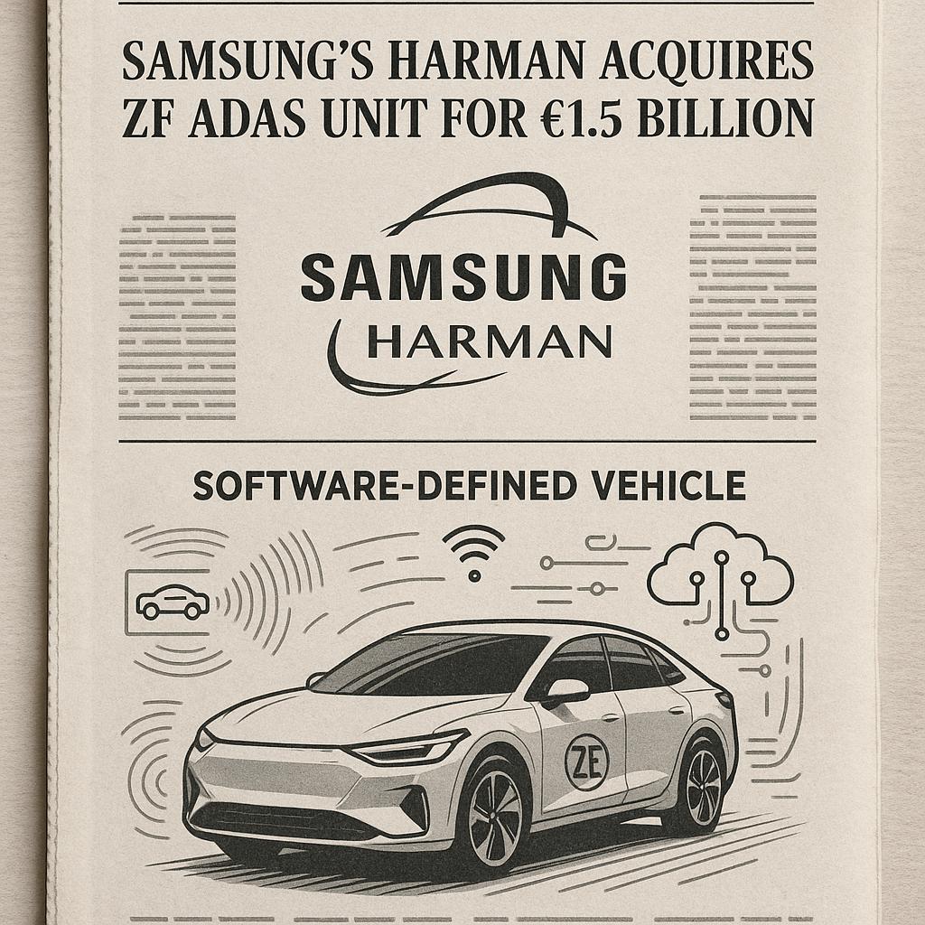 Samsung's Harman Acquires ZF ADAS Unit for €1.5 Billion: Strategic Play ...