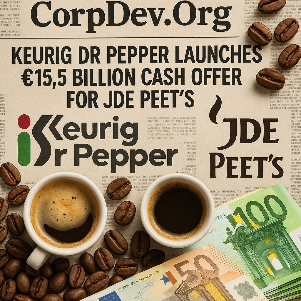 Keurig Dr Pepper Launches €15.5 Billion Cash Offer for JDE Peet's, Eyes ...