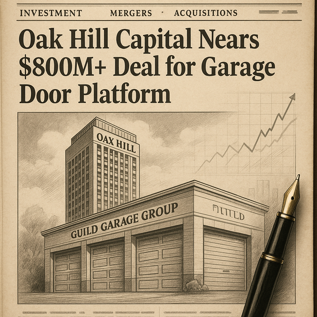 Oak Hill Capital Nears $800M+ Deal for Garage Door Consolidation ...